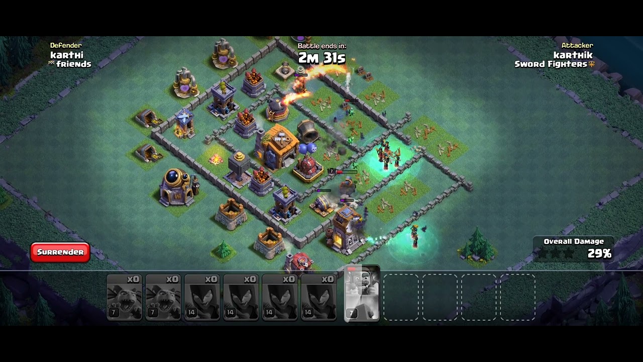 2nd Village attack & match win class of clans #coc #games #winning # ...