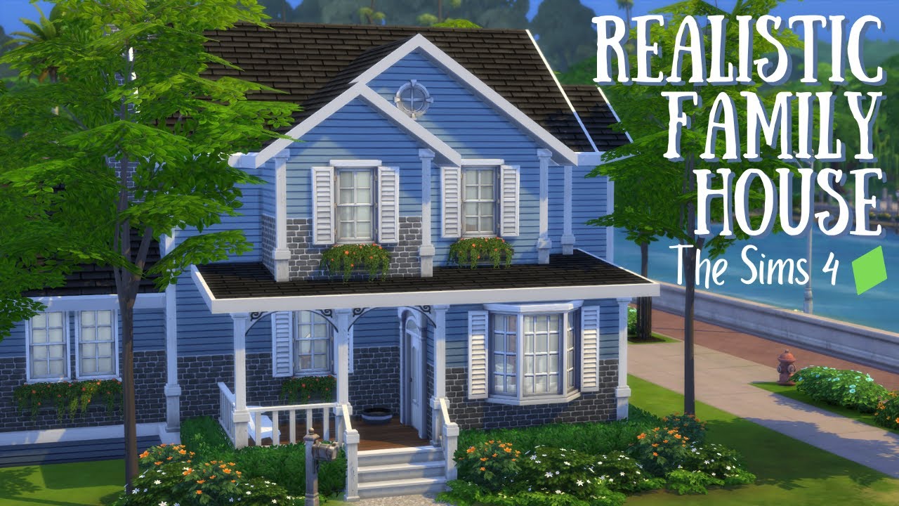 Realistic Family House | The Sims 4 Speed Build | - YouTube