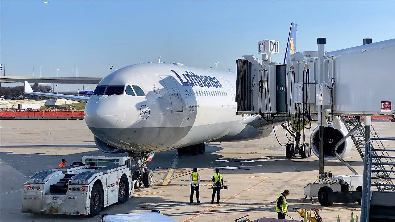 Dallas/Fort Worth (DFW) Time-Lapse – Lufthansa – Airbus A330-300 & More ...