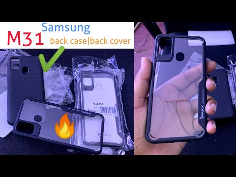 Samsung m31 glass back case | m31 transperent hard back cover | m31 ...