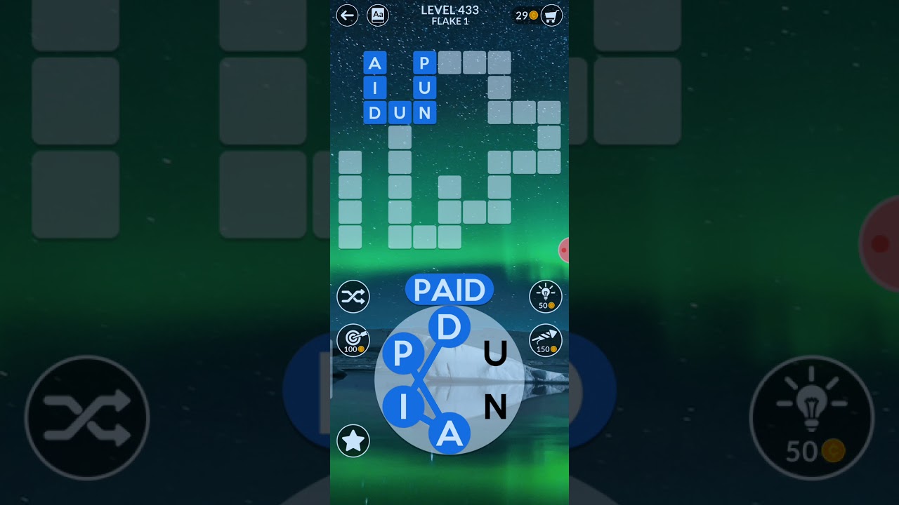 Wordscapes level 433 answer - YouTube