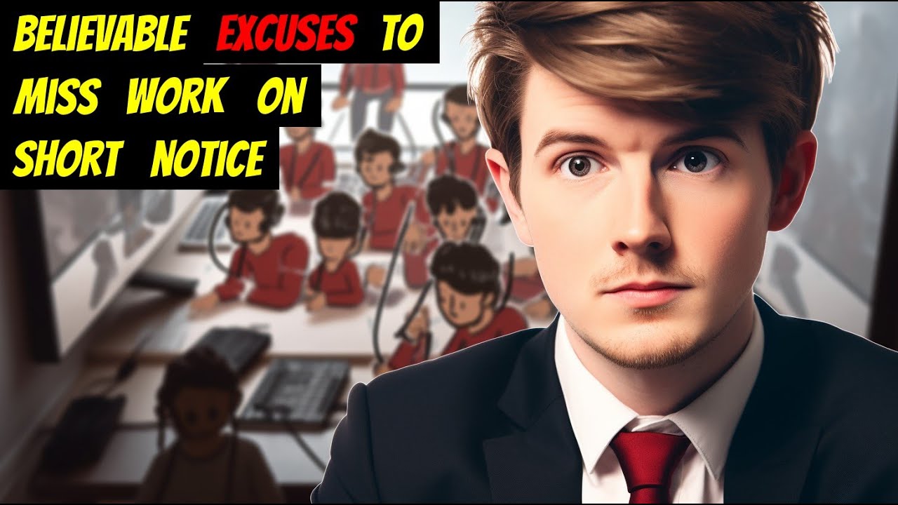 Believable Excuses to Miss Work on Short Notice - You won't believe #4 ...