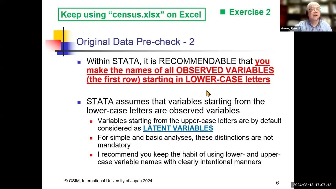 IUJ STATA 2024 Day 1 - Session 1 - YouTube