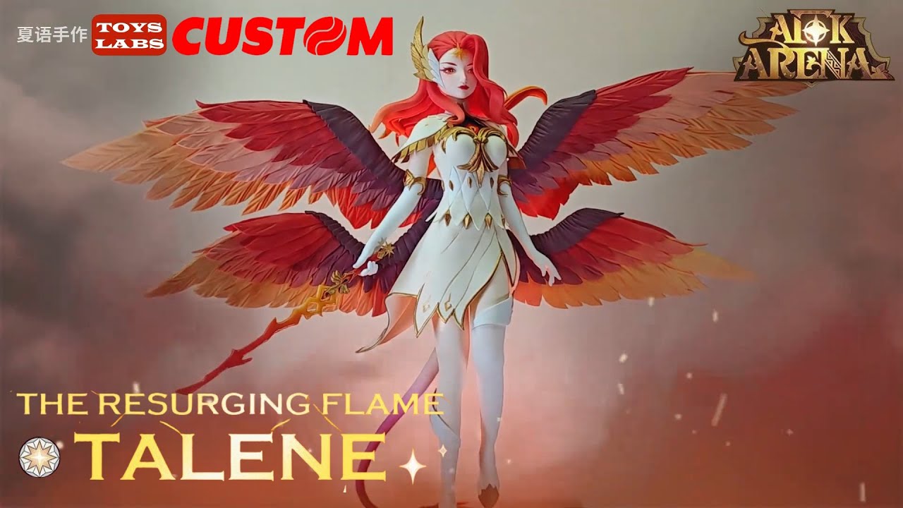 Handmade TALENE Resurging Flame 1/6 scale AFK ARENA Custom - YouTube