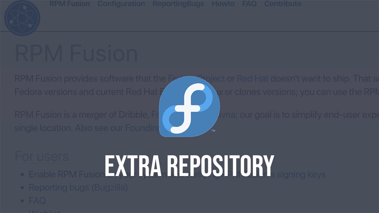Habilitar RPM FUSION En Fedora 35 - YouTube