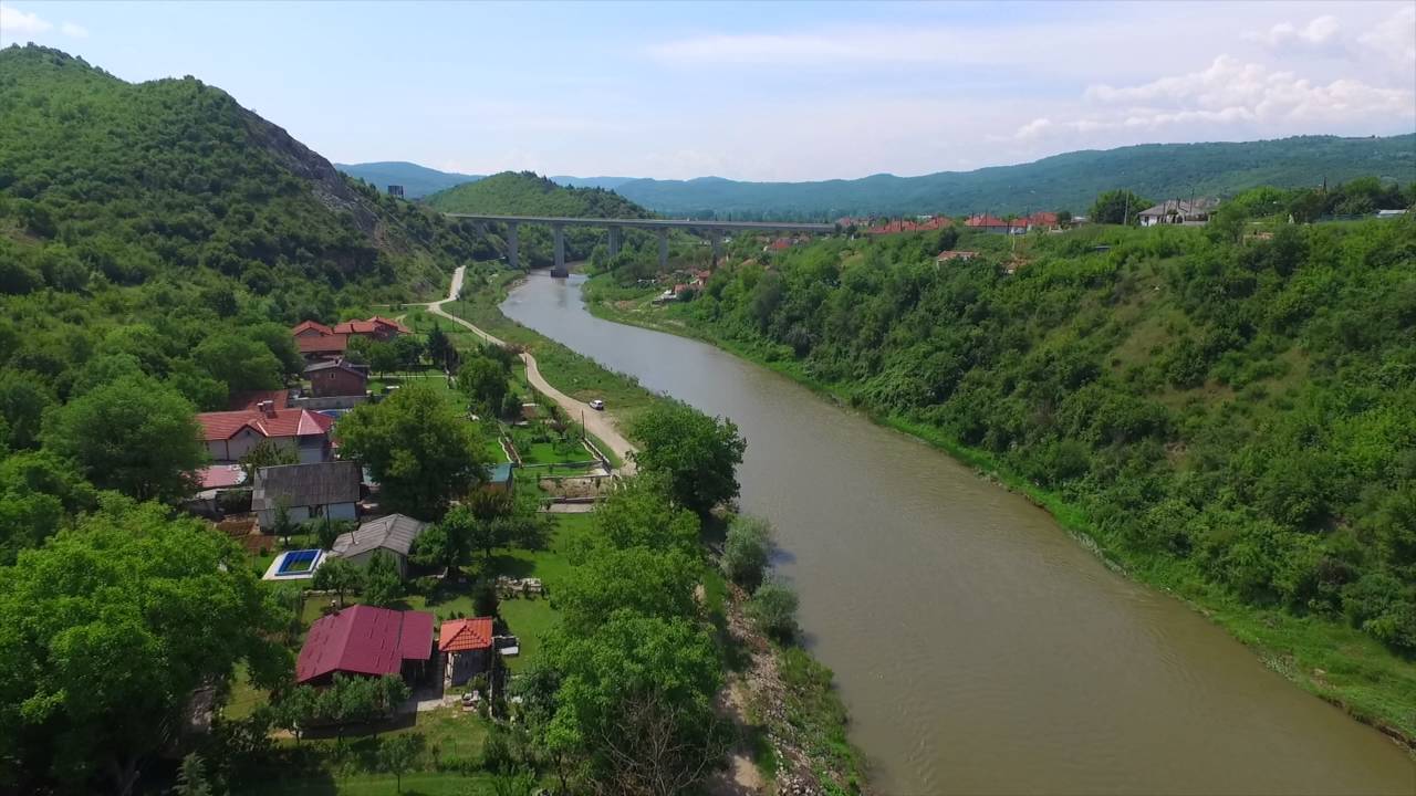 Lumi Vardar ne Shkup nga Drona - YouTube