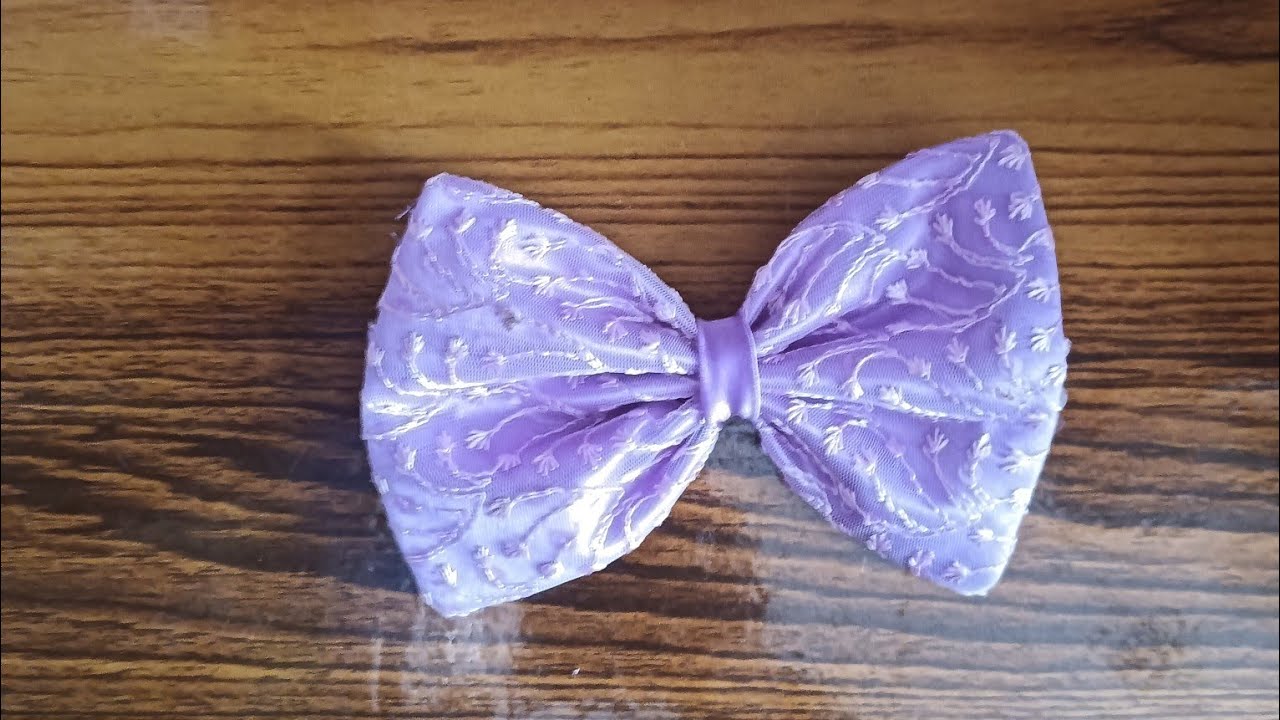 How to make a fabric bow// Fabric bow Design cutting and stitching ...