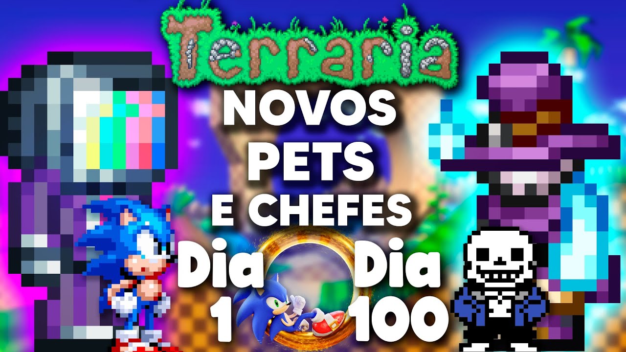 PASSEI 100 DIAS NO TERRARIA AFK PETS MOD (MASTER MODE) - YouTube