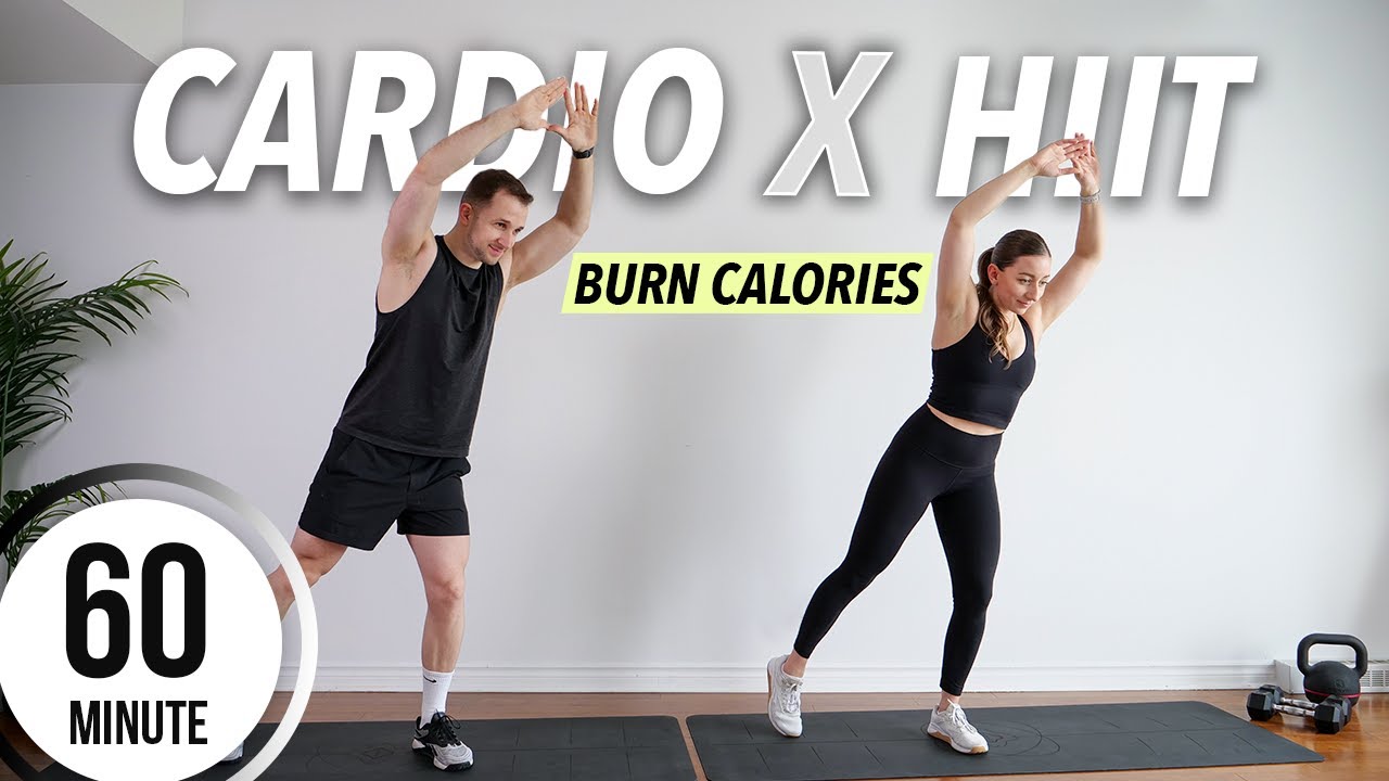 1 HOUR Full Body CARDIO HIIT Workout – Burn 1000 calories (No Equipment ...