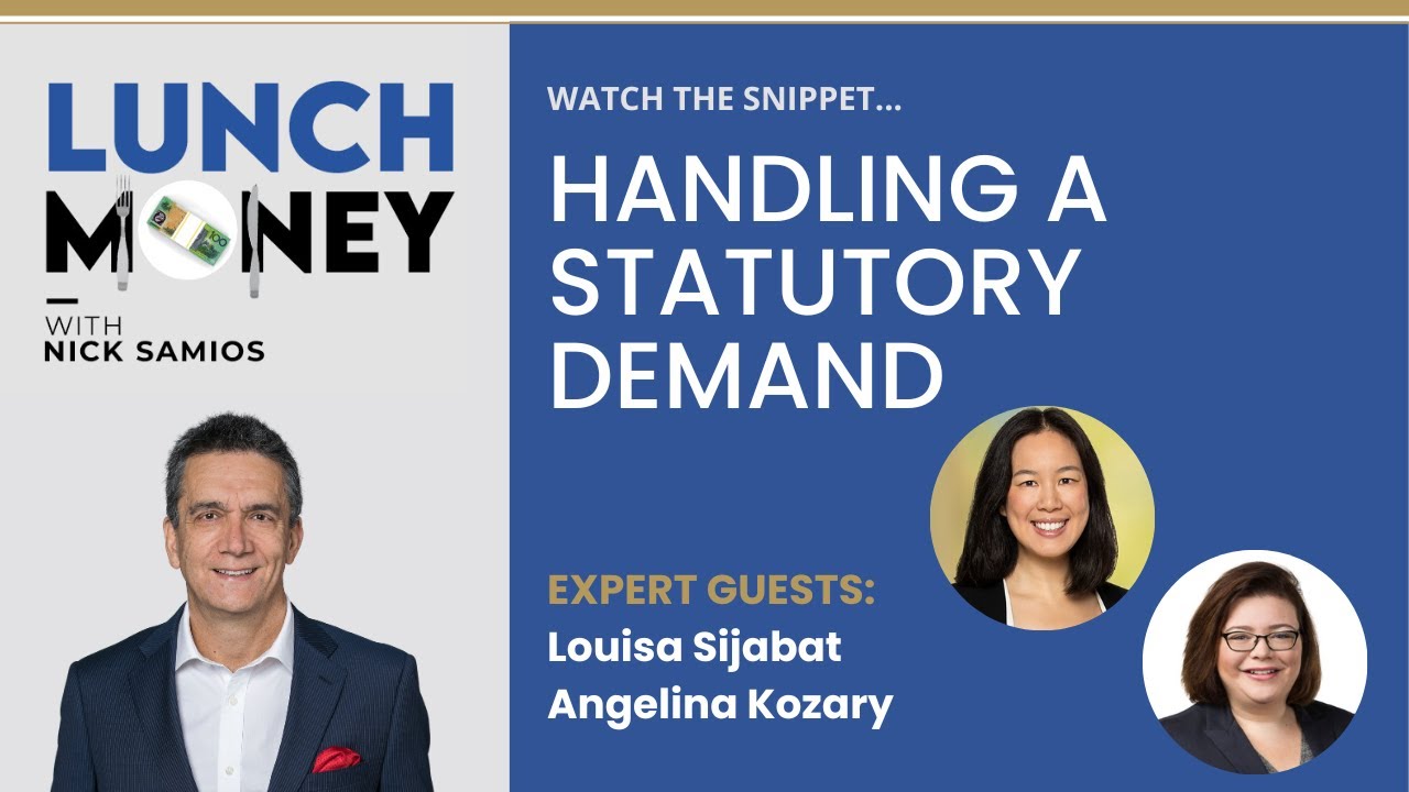 Lunch Money Highlights - Handling a Statutory Demand - YouTube