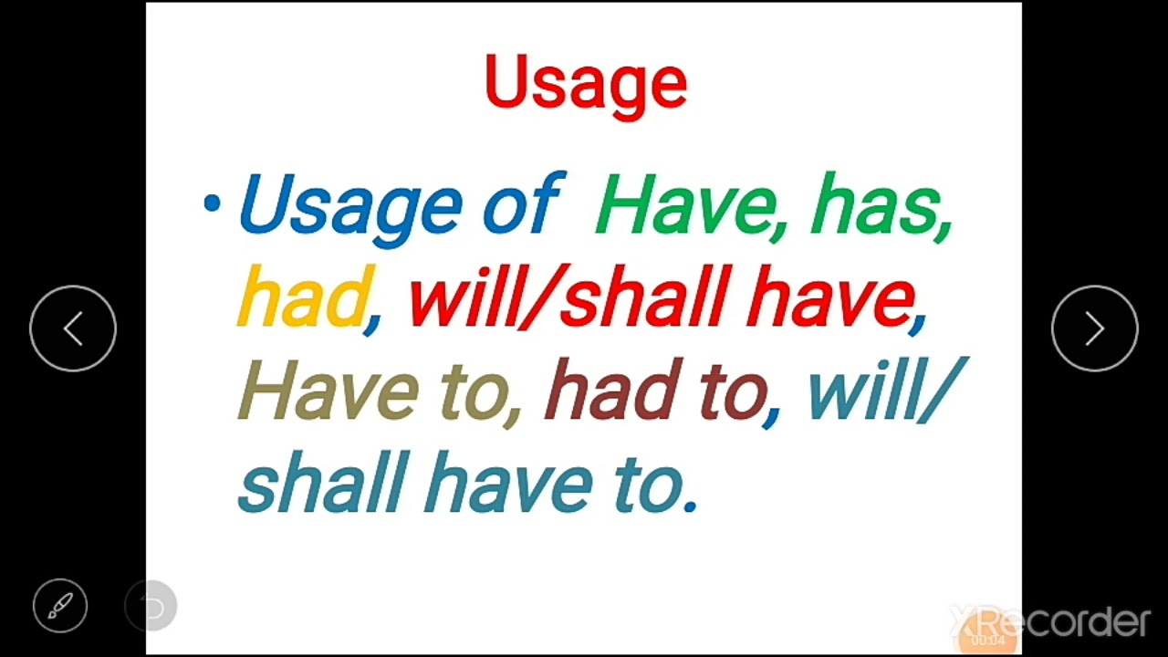 Have, Has / Have to, Has to /Correct Usage of Have and Have to - YouTube
