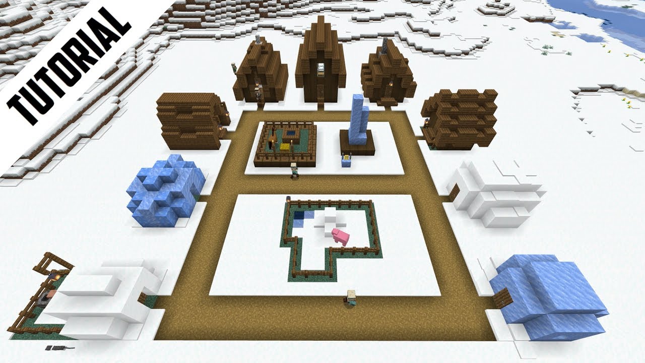 Minecraft: How to Build a Snowy Tundra Village 2 (Step By Step) - YouTube