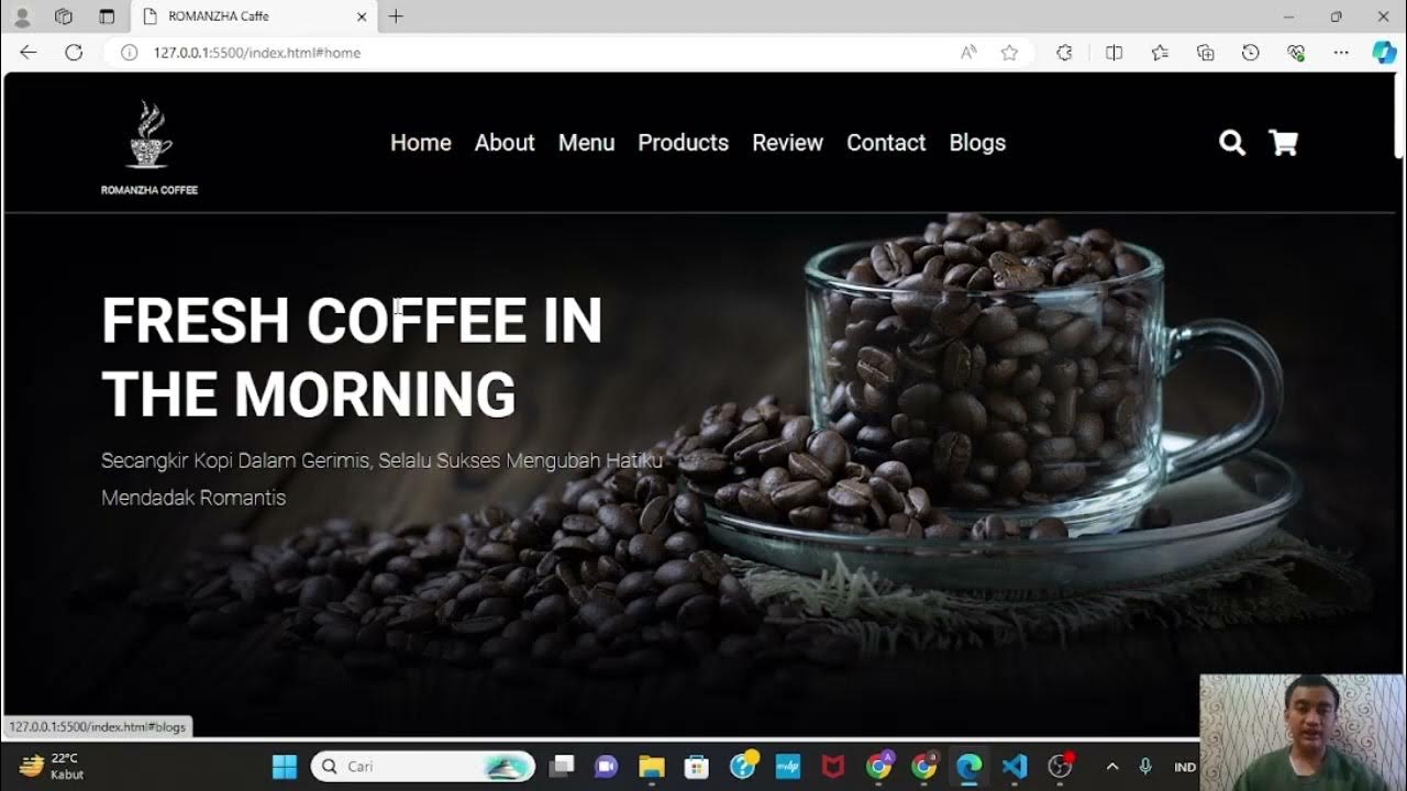 Demonstrasi Pembuatan Halaman Web Menggunakan HTML, CSS, dan JavaScript - YouTube