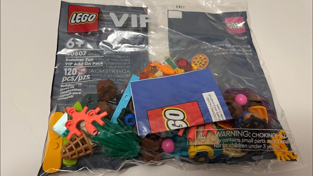 Lego 40607: summer fun VIP add on pack - YouTube