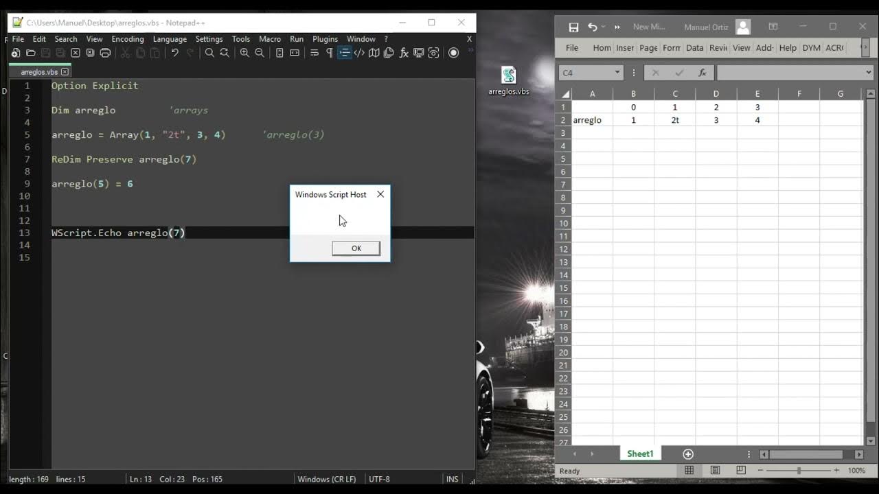 7. Arreglos de Una y Dos Dimensiones y como usar ReDim Preserve en VBScript para Arrays - YouTube