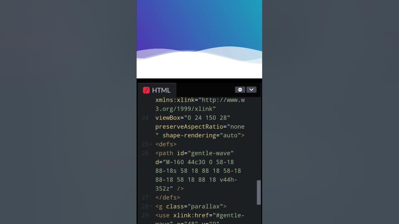 Waves In Html And Css Youtubeshorts Coding Html Programminglanguage Shortvideo Code Music