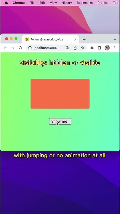 Add Fade In Animation With Css Javascript Webdevelopment Programming Javascriptwizz Vscode