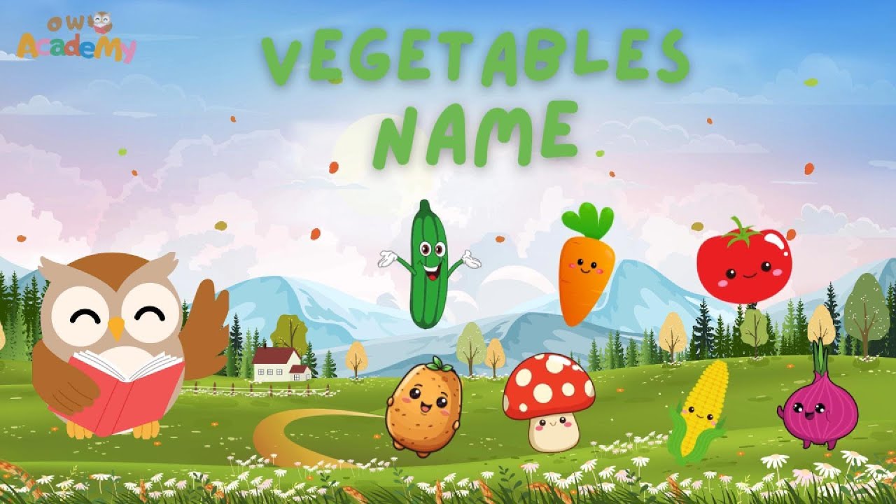 Fun Vegetable Vocabulary for Kids | Learn English with Vegetable Names ...