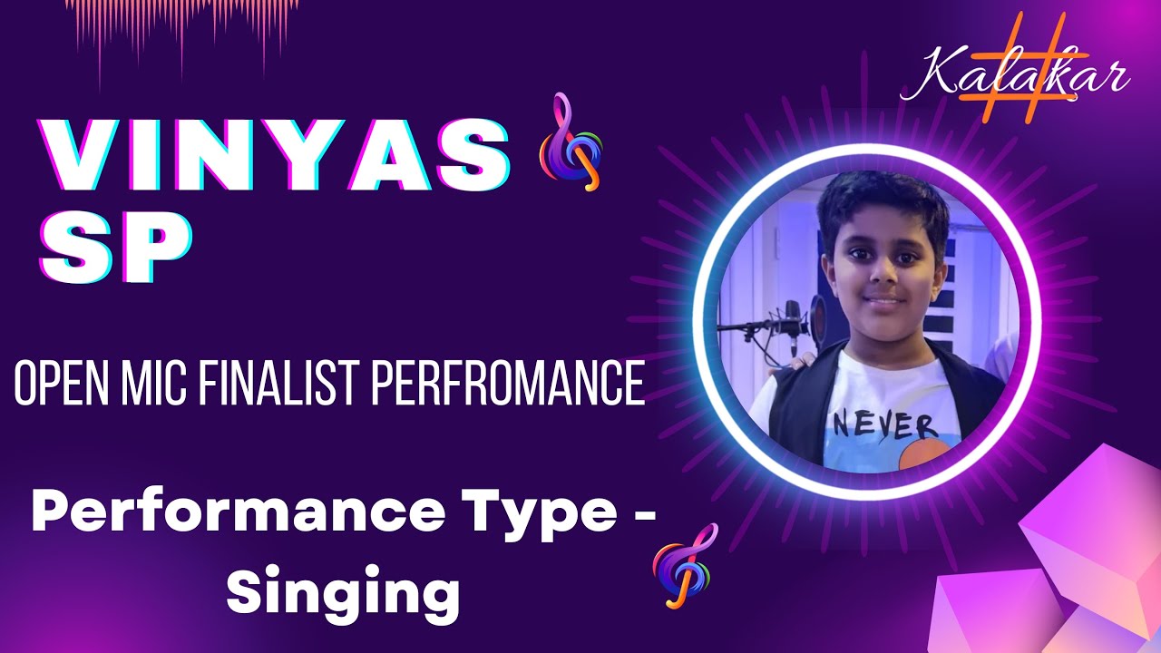 Open Mic Performance By Vinyas SP (Finalist - Season 2) - YouTube