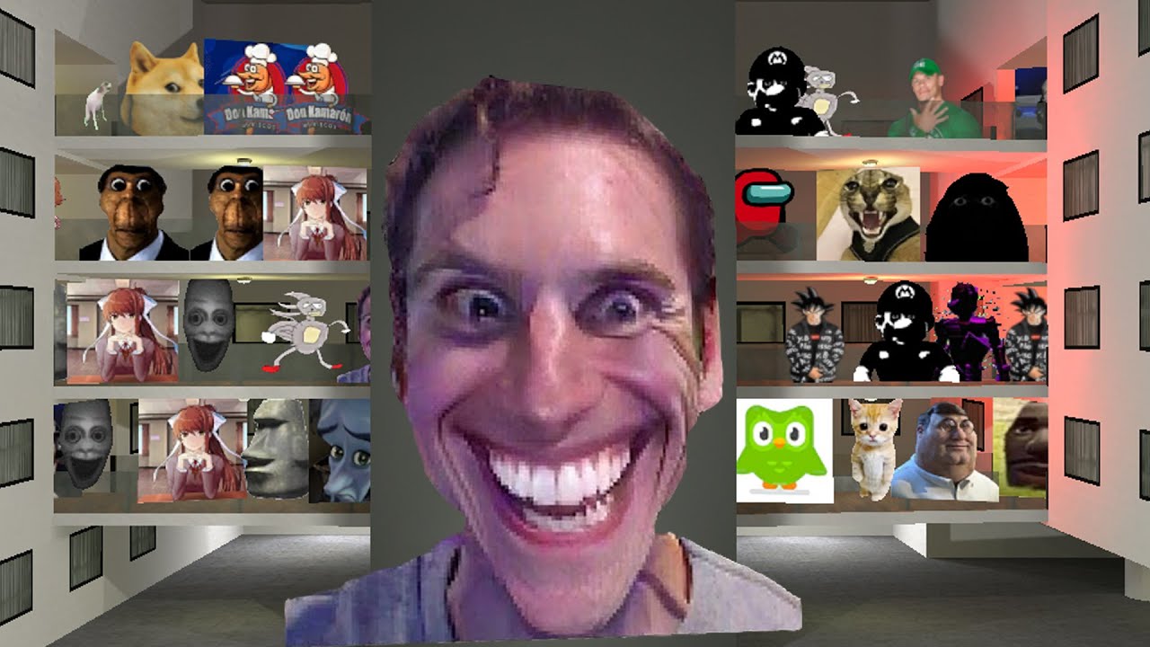 Jerma, Elmo FAMILY and Obunga Nextbot Gmod - YouTube