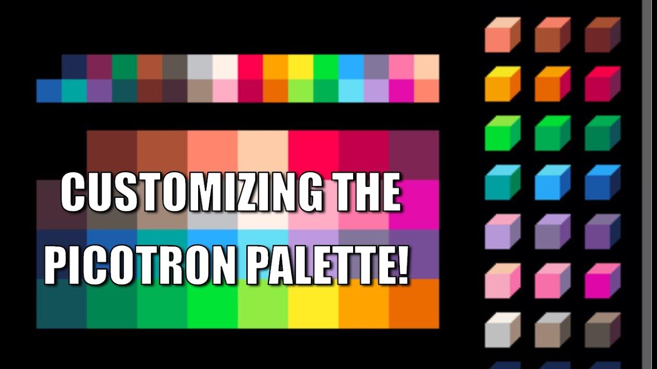 Picotron: Customizing the Palette and using Unlimited Colors (tutorial) - YouTube