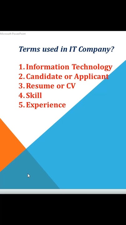 Day 1 Important It Company Terminology Shorts Itcompany Startup Codingknowledge Youtube