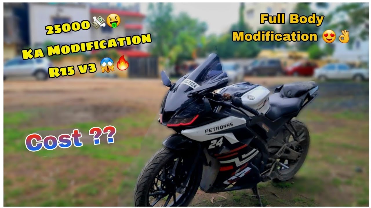 R15 v3 modified bike 🔥🔥 || r15 v3 modification 😍👌 || cost ?? - YouTube