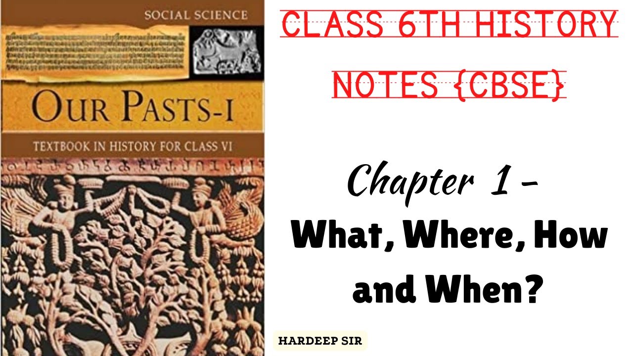Class 6 History Chapter 1 | What, Where, How and When? | NOTES ...