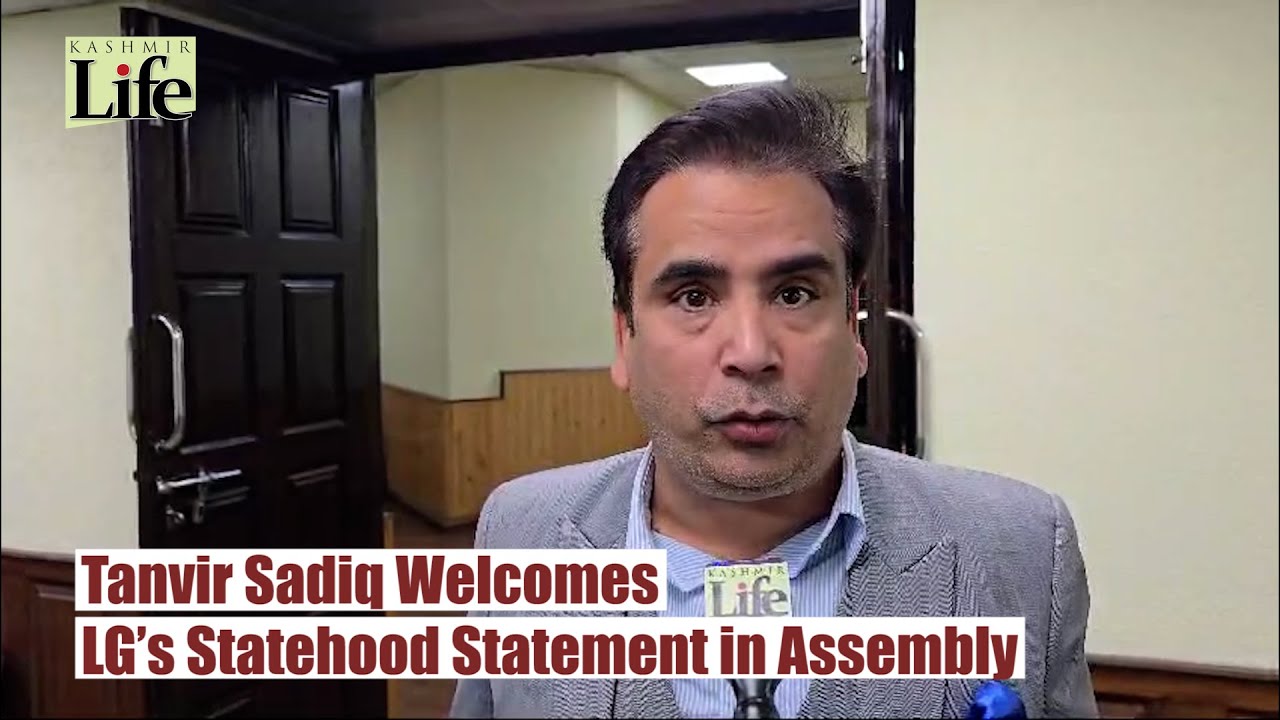 Tanvir Sadiq Welcomes LG’s Statehood Statement in Assembly - YouTube