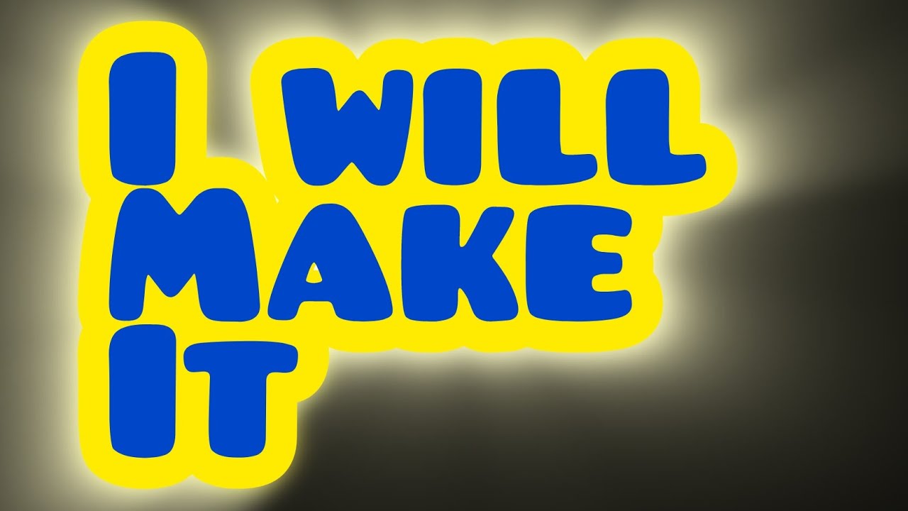 I will make it - YouTube