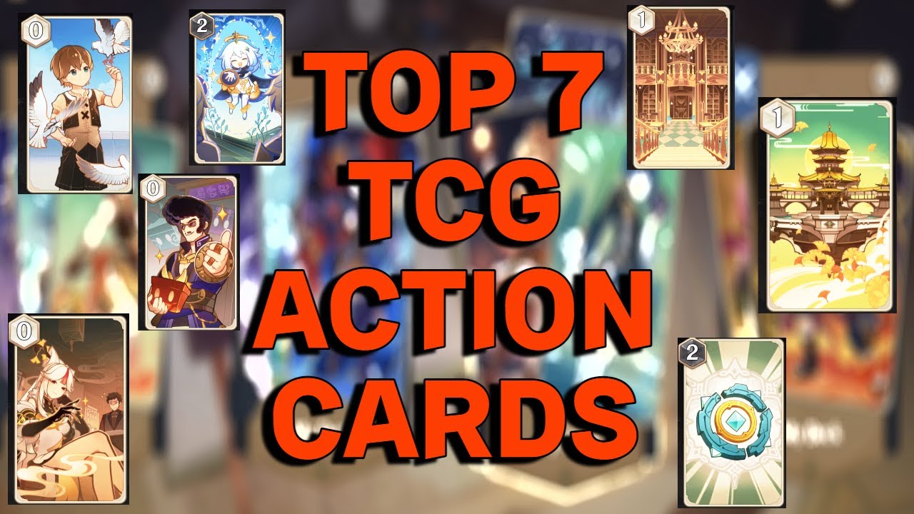 TOP 7 TCG ACTION CARDS + SHIELD DESTROYER | Genius Invokation TCG ...