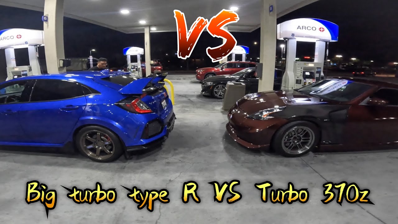 He Tossed Me The Keys | Big Turbo Type R vs Turbo 370z - YouTube