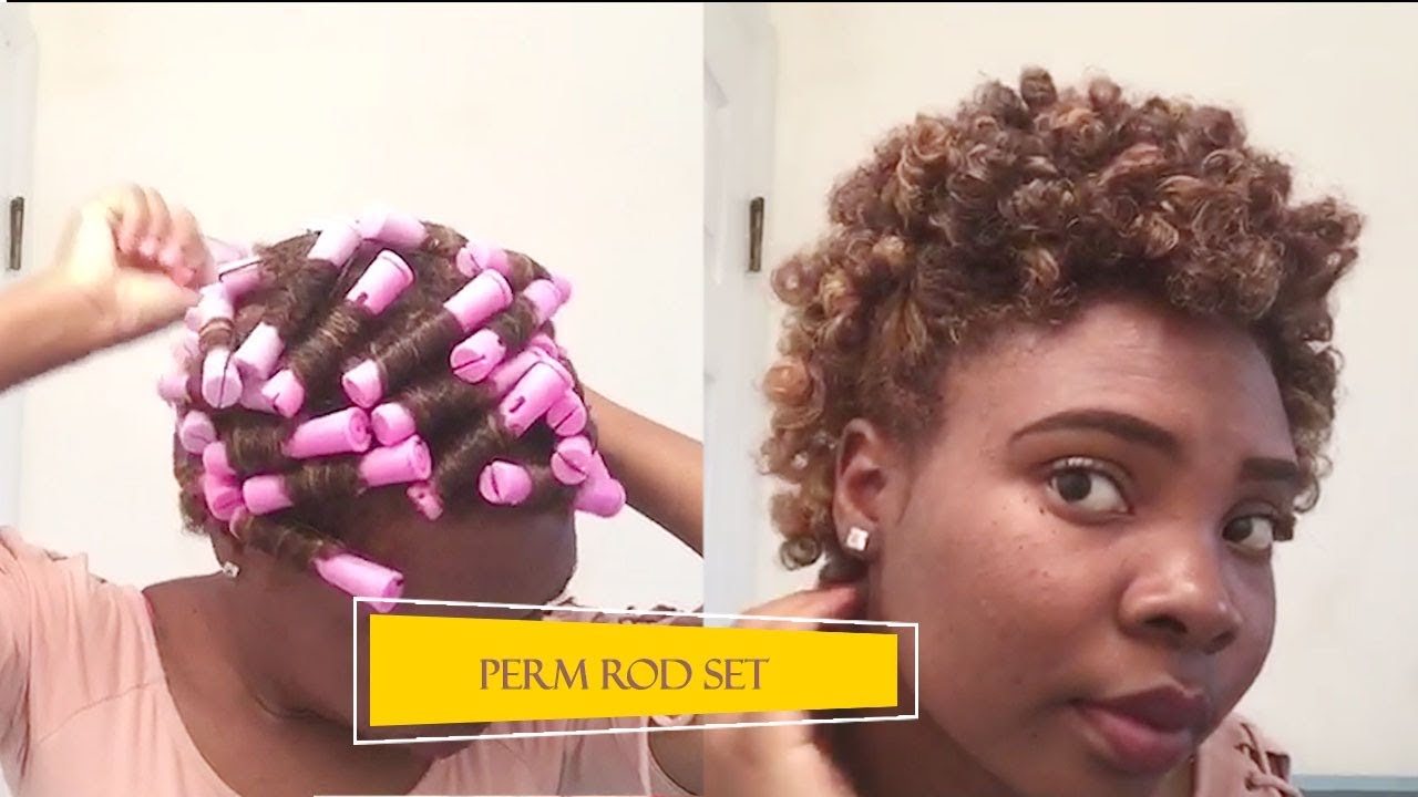 Trying Perm Rods For The First Time On My Natural Hair - YouTube