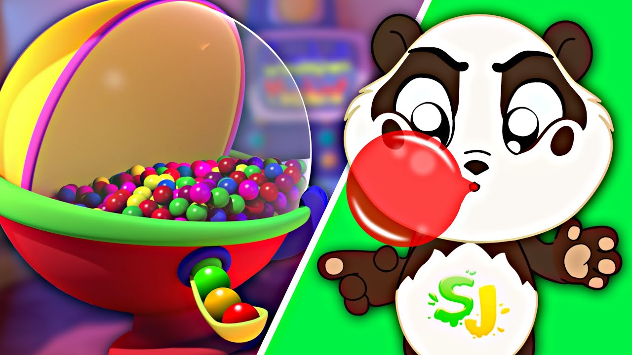 🐼🎈 Playful Panda's Bubblegum Adventure - Panda Bo Finger Family & Kids ...