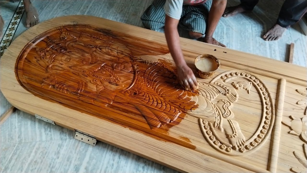 how to wood pu polish - YouTube