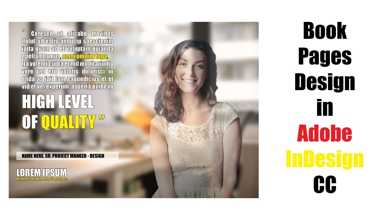 How to make Book Pages in Adobe InDesign CC - YouTube