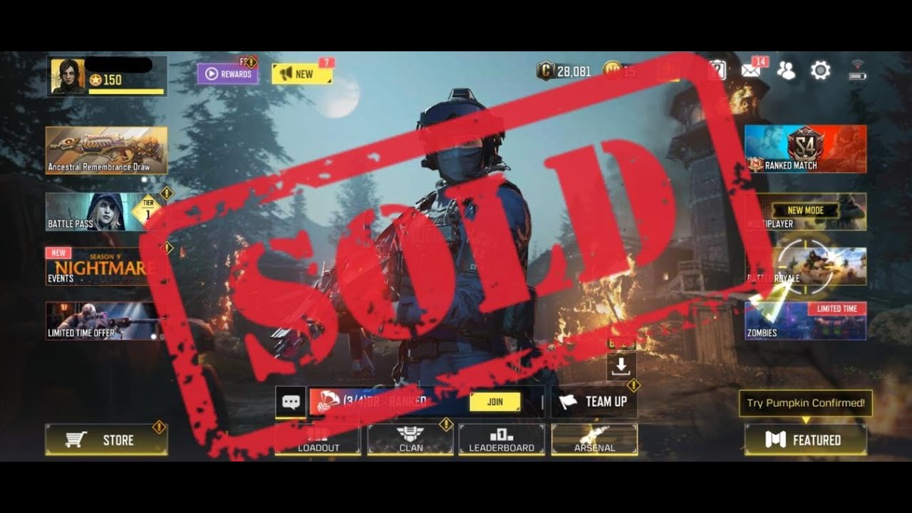 [SOLD] Call of Duty Mobile Account for Sale┃3 Mythics┃23 Legendaries┃BP ...