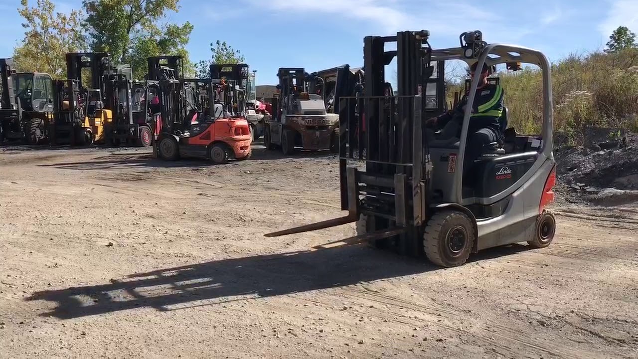 2012 Linde RX60-25C Used Forklift - D00944 - YouTube