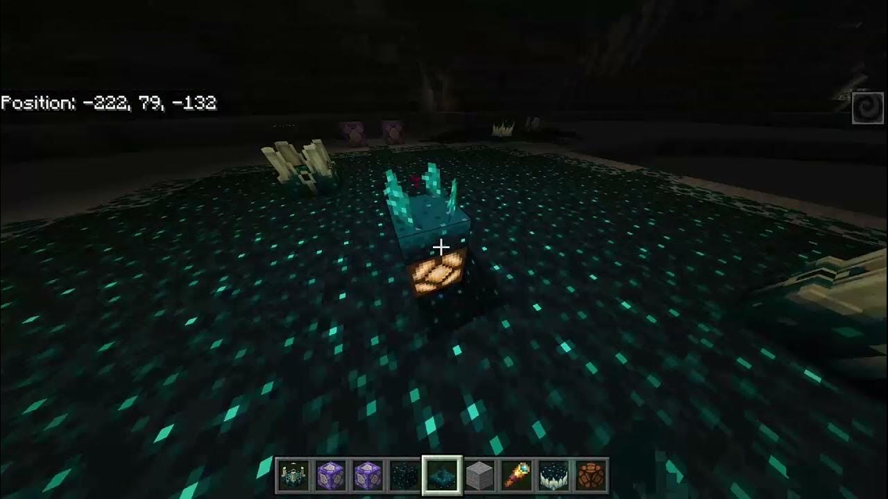 WORKING on SCULK SENSOR ACTIVATING THE SCULK SHRIEKER by COMMANDS ...