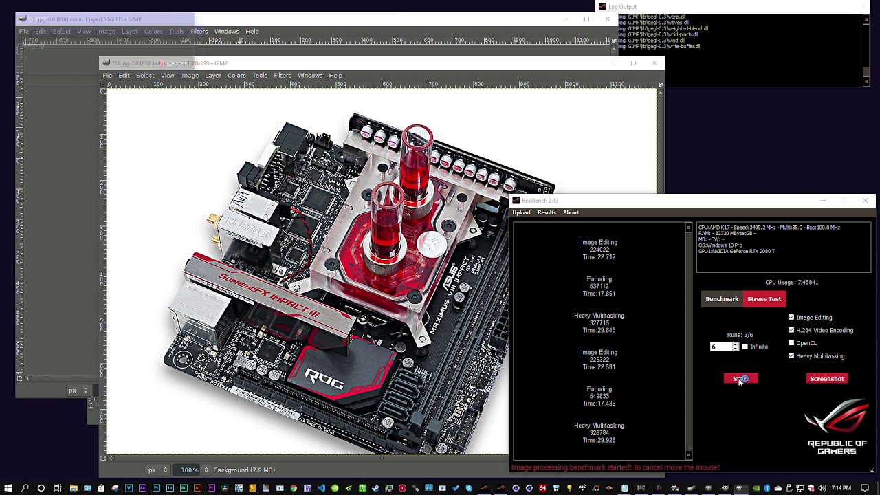What a single benchmarking iteration looks like 4x speed - YouTube