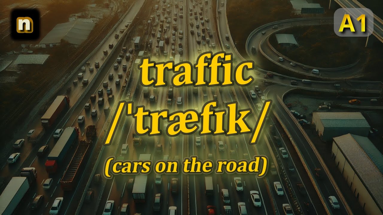 [n] Traffic meaning (cars on the road) with 5 examples - YouTube