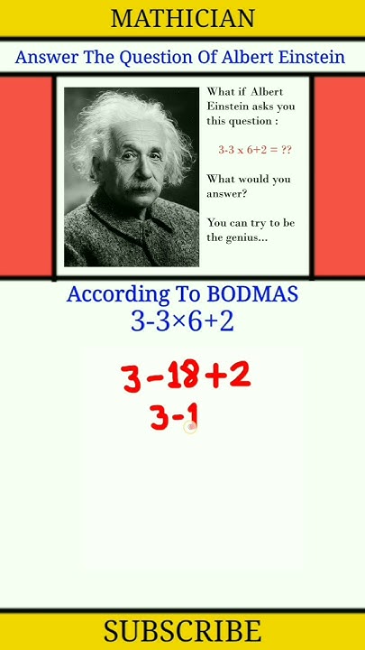 Answer The Question Of Albert Einstein | How To Solve This Equation ...