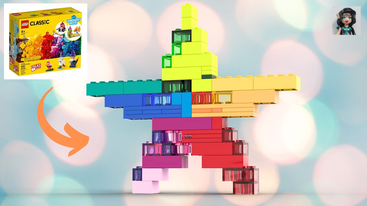 RAINBOW STAR Lego classic 11013 ideas How to build - YouTube
