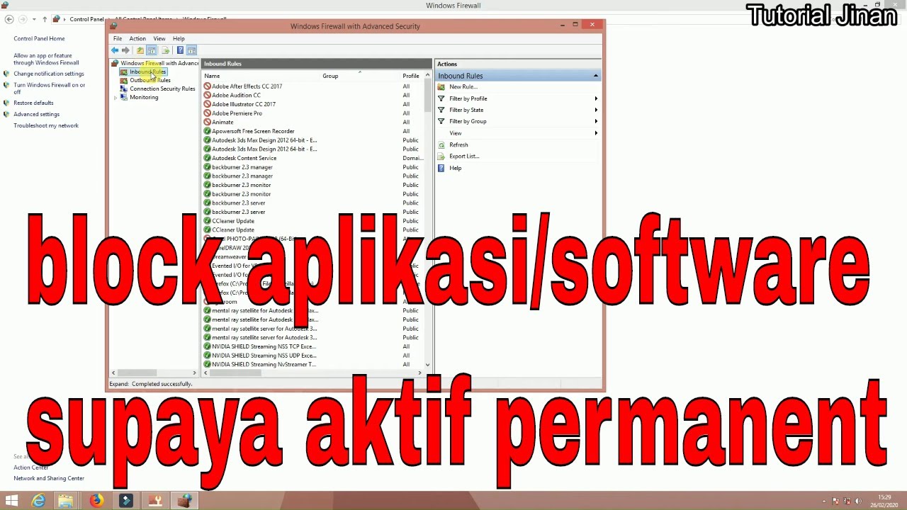 Cara Block Autocad Tanpa Software aplikasi Mengunakan Windows Firewall Cara Block Autocad Tanpa Software aplikasi Mengunakan Windows Firewall