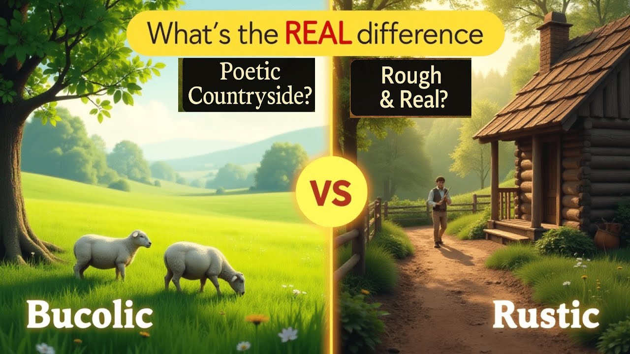 Bucolic vs Rustic | Difference, Etymology & Easy Mnemonics Explained ...