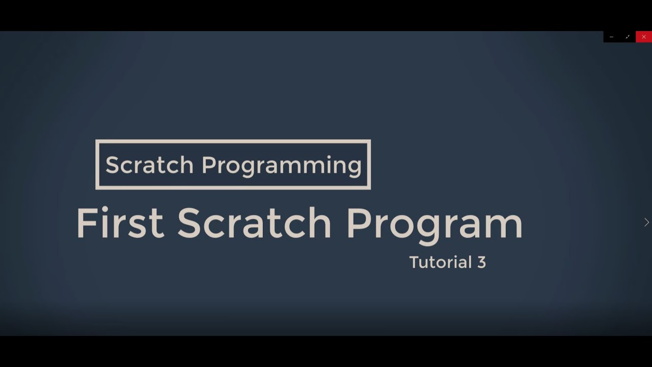 Designing First Scratch Program - Tutorial 3 - YouTube