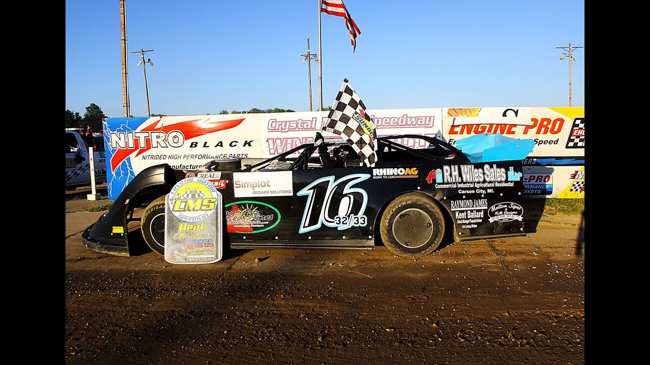 Crystal Motor Speedway Heat Win - YouTube