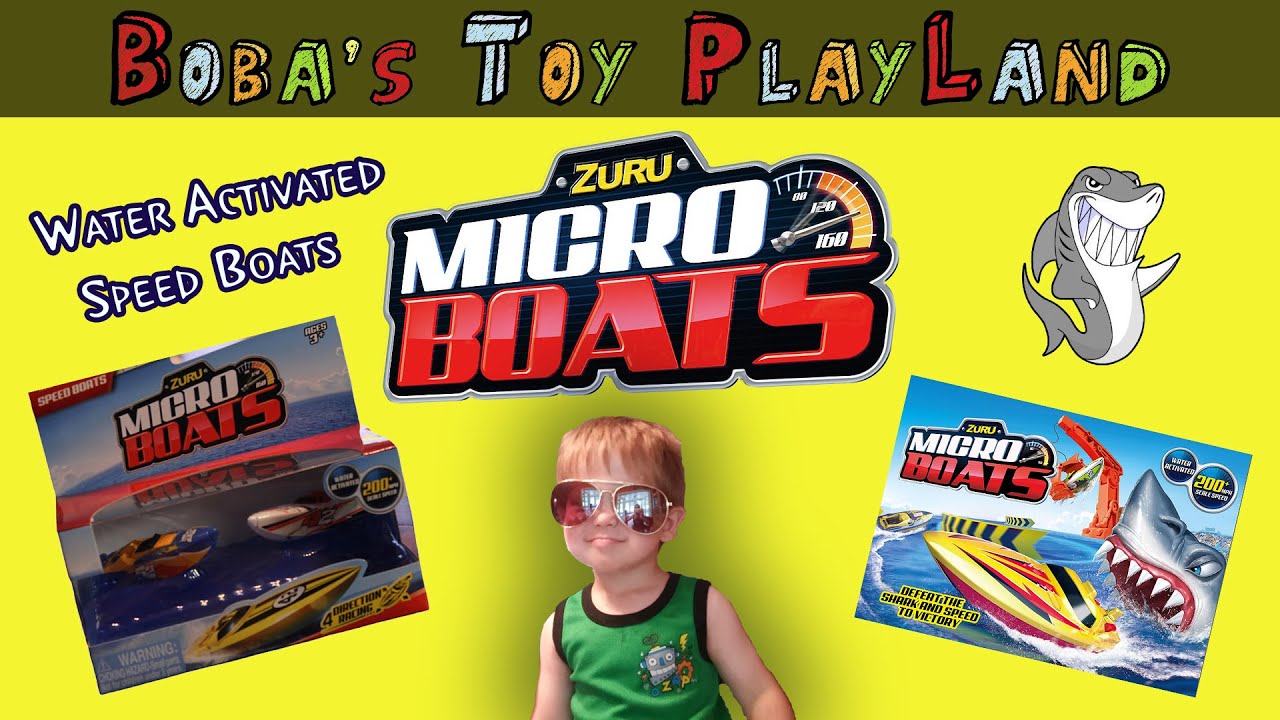 Zuru Micro Boats and Unboxing Zuru Shark Attack Challenge Playset Toy ...