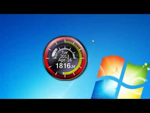 Original Clock Windows 7 Gadget - YouTube