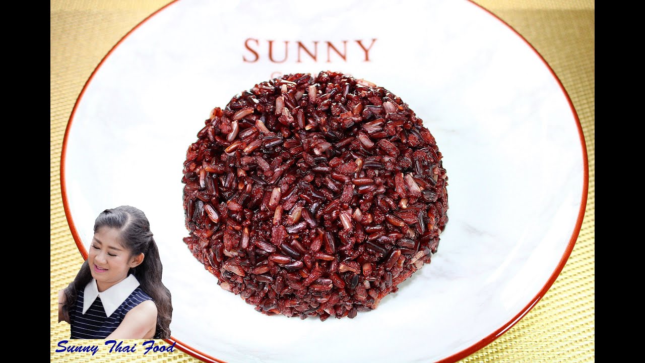 วิธีหุงข้าวไรซ์เบอรี่+ข้าวกล้อง How to cook riceberry mixed with ...